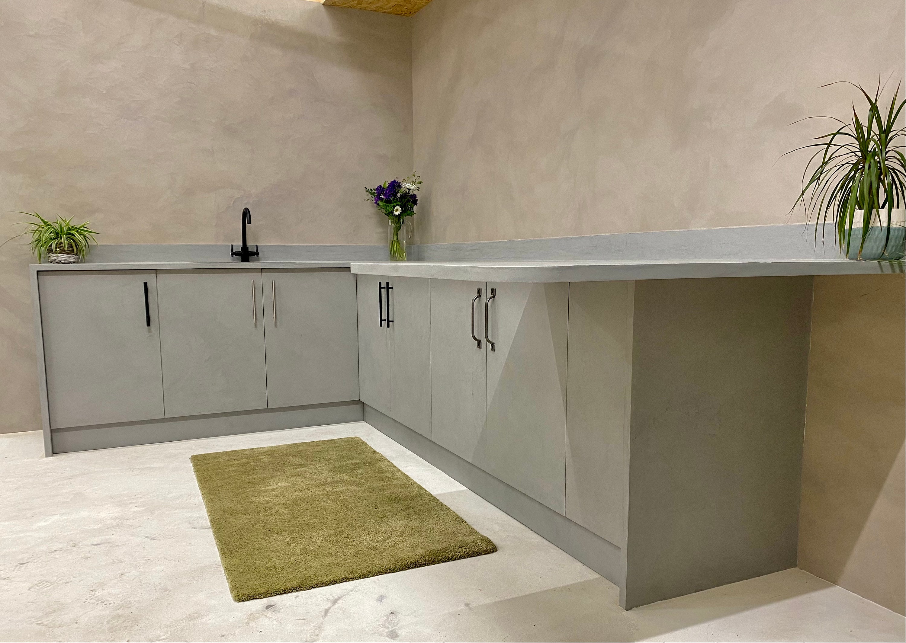 Microcement Kitchen Worktop, Concrete Countertop, 27mm Thick, Island ...