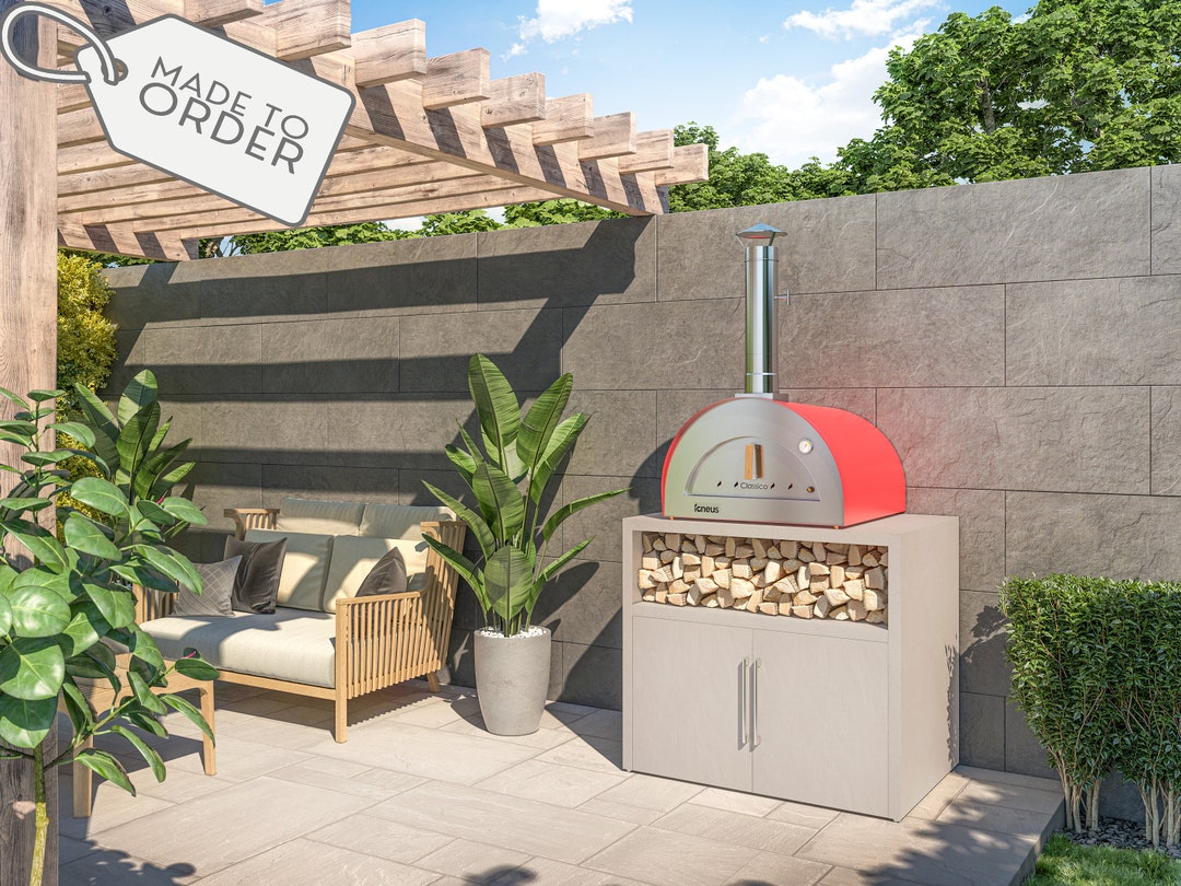 Microcement, Concrete, Pizza Oven Table, BBQ Area, Pizza Oven Stand ...