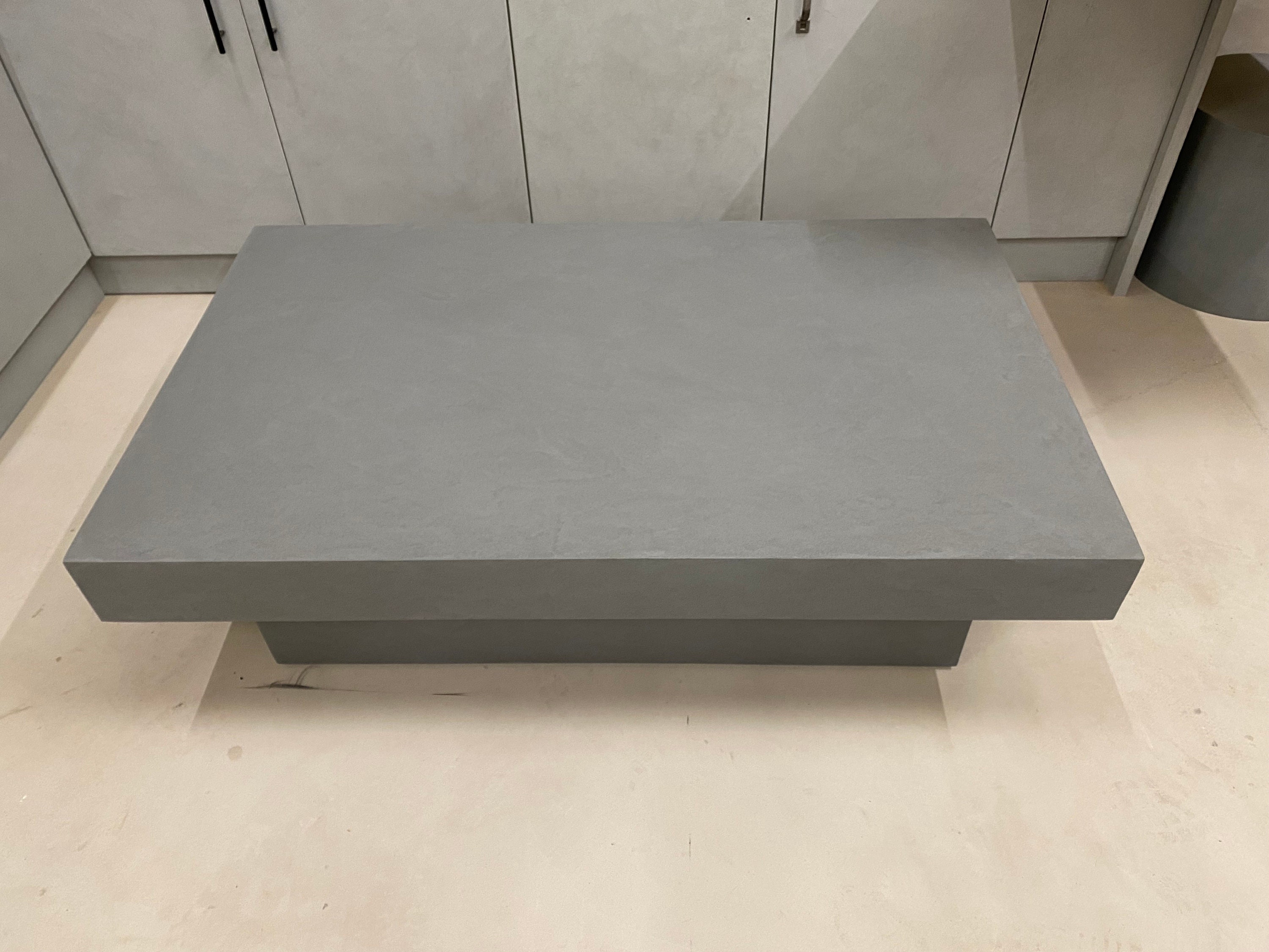 Microcement Coffee Table, Concrete, Stone Table Ideal for Inside or ...
