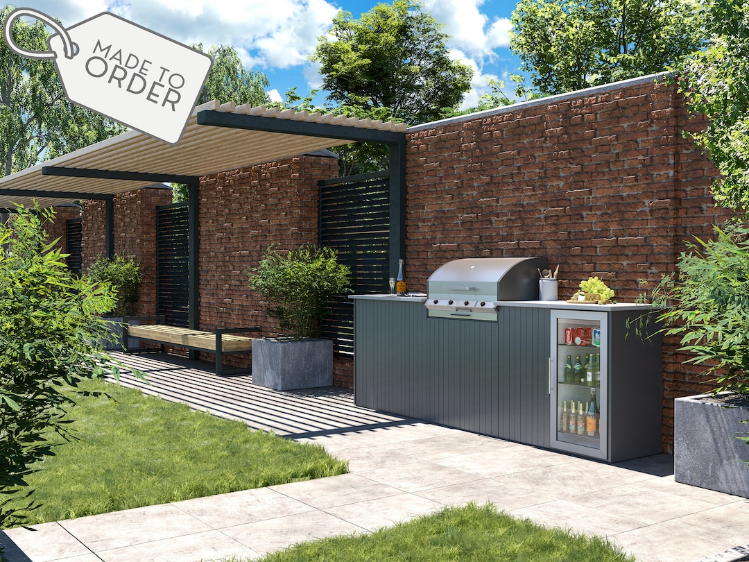 Microcement, Outside Kitchen, Worktop, Pizza Oven Countertop, BBQ Area ...