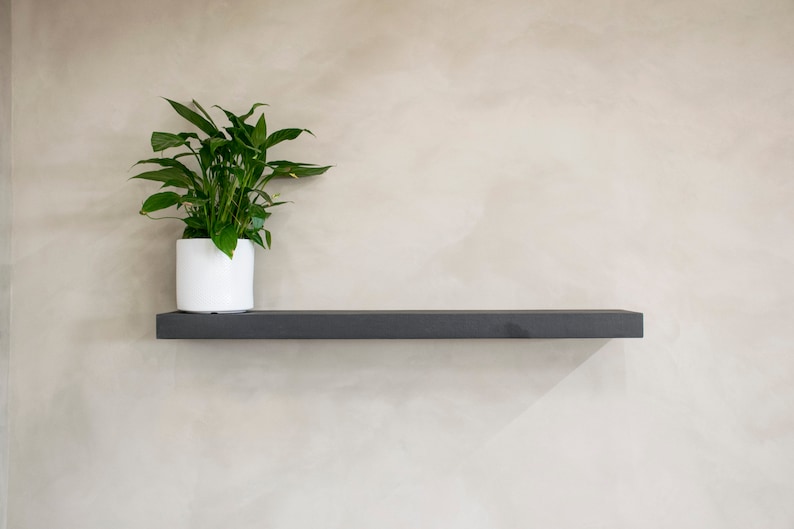 Microcement, Concrete Floating Shelf, Chunky Handmade Shelves From 1M ...