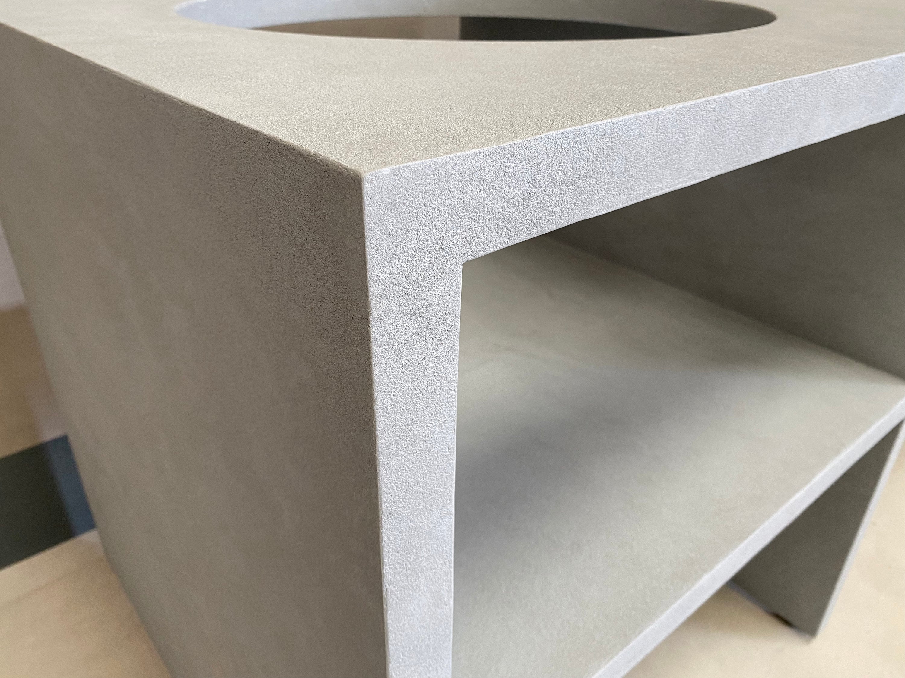 Microcement, Concrete, Big Green Egg Stand, Kamado Table, BBQ Area ...