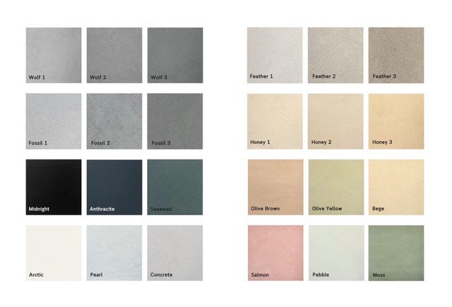 Microcement Samples, Choice of Any Colour, Order a Sample Before You ...