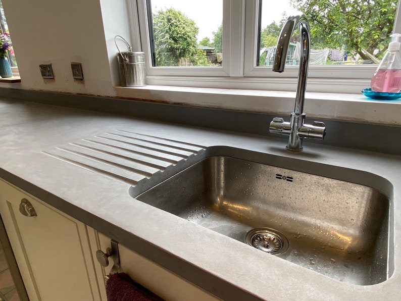 Microcement Kitchen Worktop, Concrete Countertop, 27mm Thick, Island ...