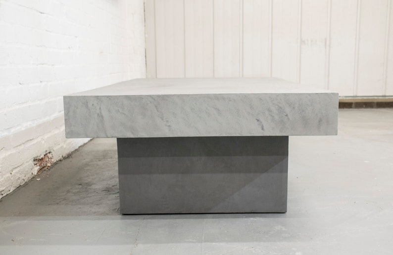 Microcement Coffee Table Concrete Stone Table Ideal for | Etsy