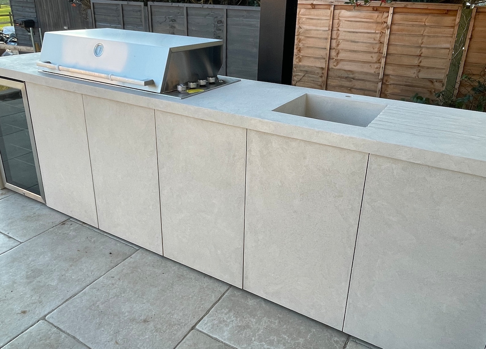 Microcement Outside Kitchen, Concrete Worktop, Countertop, BBQ Area ...