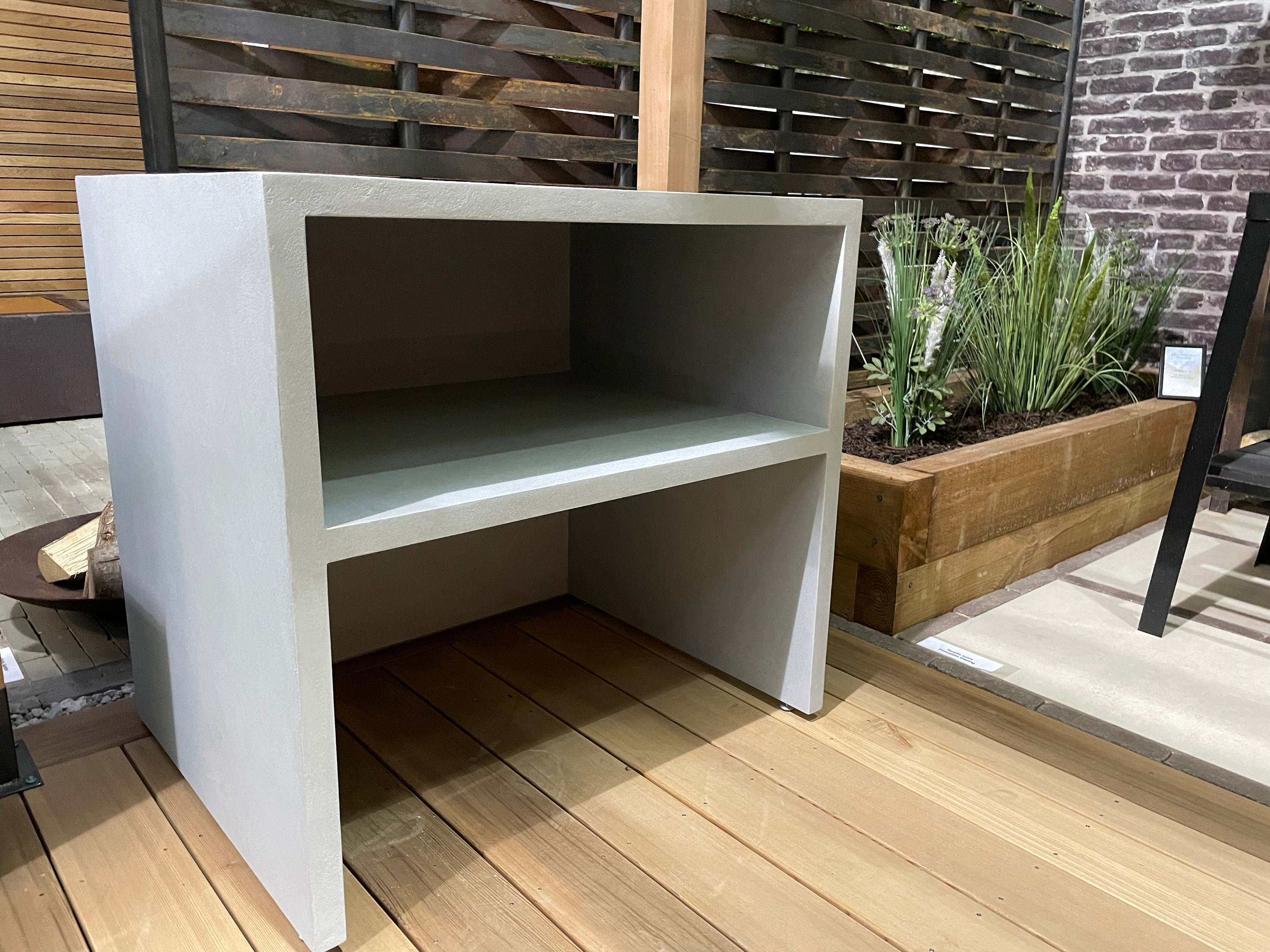 Microcement, Concrete, Pizza Oven Table, BBQ Area, Pizza Oven Stand ...