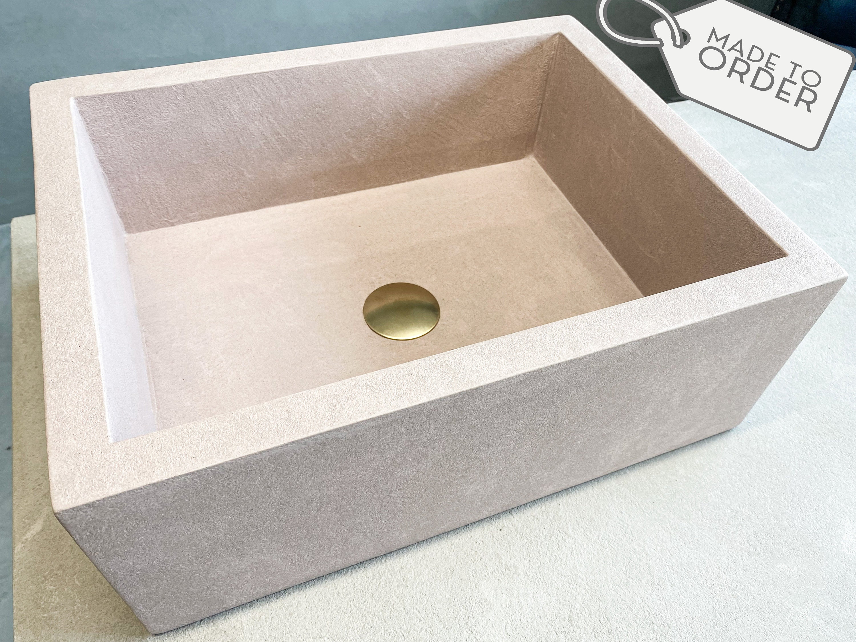 Microcement, Concrete Sink, Bespoke Basin, Any Sizes Made, Minimalist ...