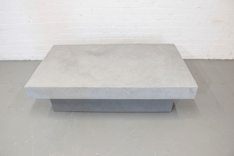 Microcement Coffee Table Concrete Stone Table Ideal for | Etsy