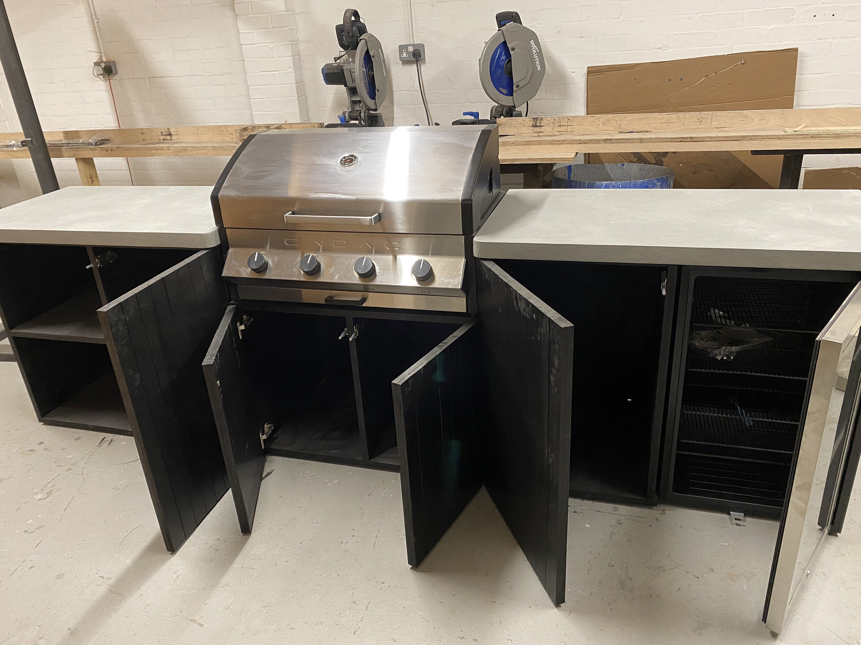 Microcement Outside Kitchen, Concrete Worktop, Countertop, BBQ Area ...