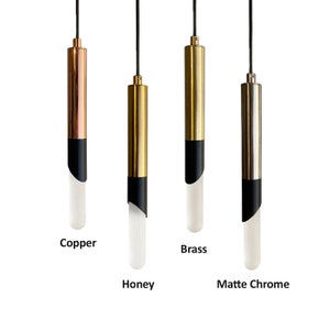 Minimalist Design Led Light Bicolor Lighting Fixture, Modern Pendant ...