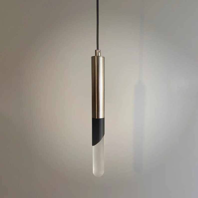 Minimalist Design Led Light Bicolor Lighting Fixture, Modern Pendant ...