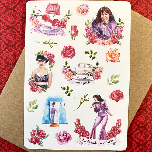 Selena Quintanilla Vinyl Sticker Como La Flor Selena Movie | Etsy