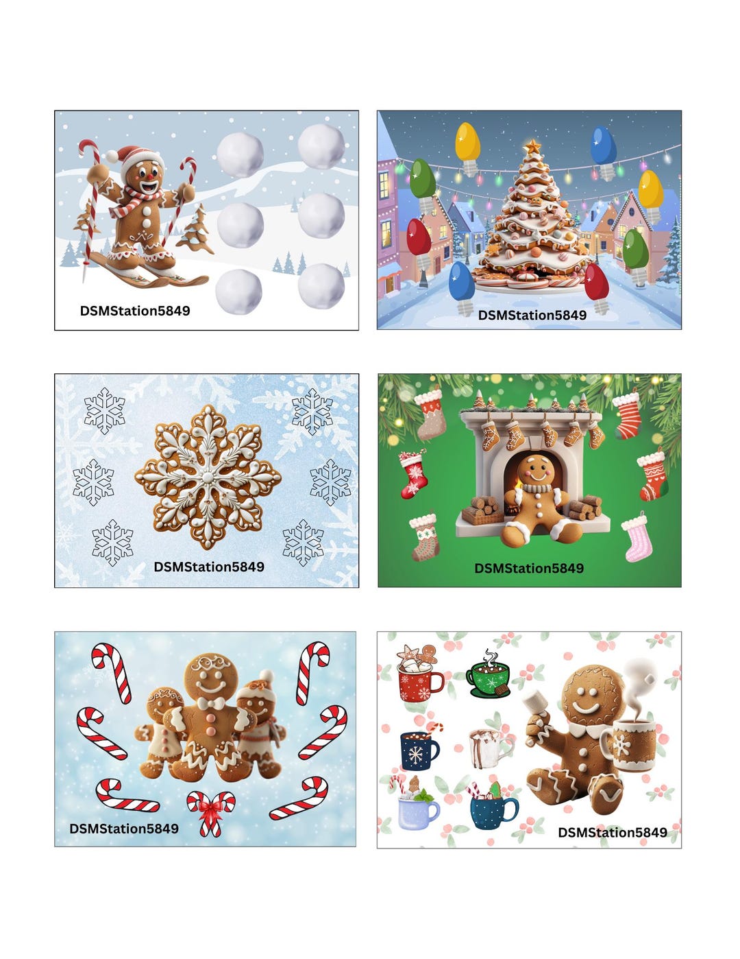 Christmas Micro Mini Challenge, Set of 6, Digital Download - Etsy