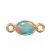 Labradorite Luster Permanent Jewelry Connector Charm Unique 14K Gold ...
