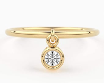 Dangle Charm Ring - Etsy