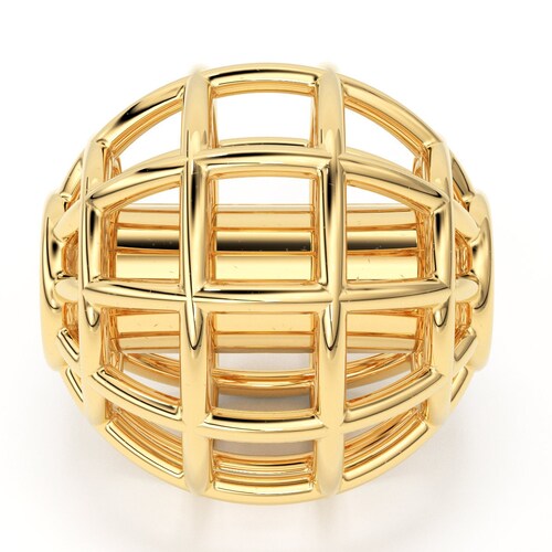 Floral Designer Solid Gold 14k 18k Handmade Gold Spacer Bead - Etsy