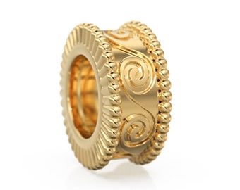 14k Solid Gold Roundel Spacer Beads Smooth Round Seamless Gold Beads ...