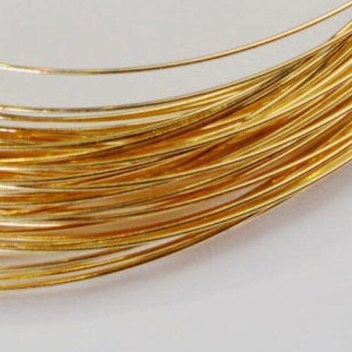 14K SOLID YELLOW GOLD Wire 18-30 Gauge Round 1/2 Hard - Etsy