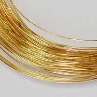 14K Solid Yellow Gold Wire 32-15 Gauge Half-hard, Gold Wire, Jewelry ...