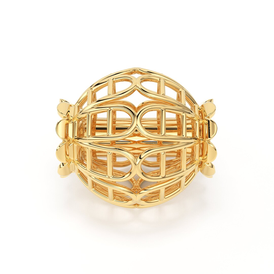 Candy Shaped Designer Solid Gold 14k 18k Handmade Gold Spacer - Etsy