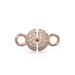 6mm Pave Diamond Screw Ball Clasp / Solid Gold Clasp for Necklace ...