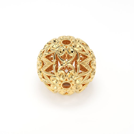 Round Designer Solid Gold 14k Solid Gold 18k Solid Gold - Etsy