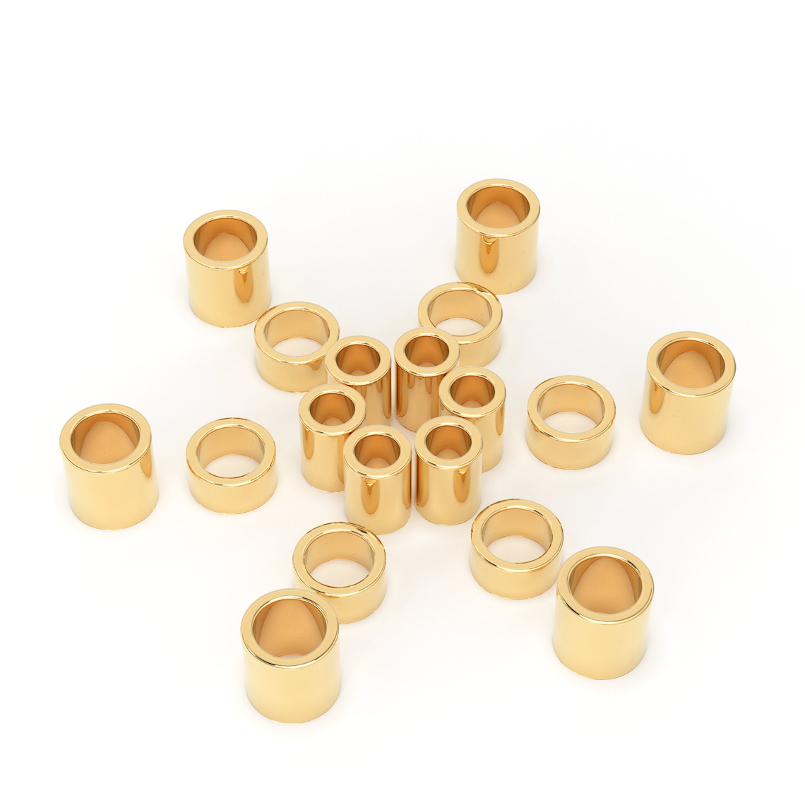 14k Solid Gold Tube Spacer Beads Stringing Jewelry Crimp Beads - Etsy