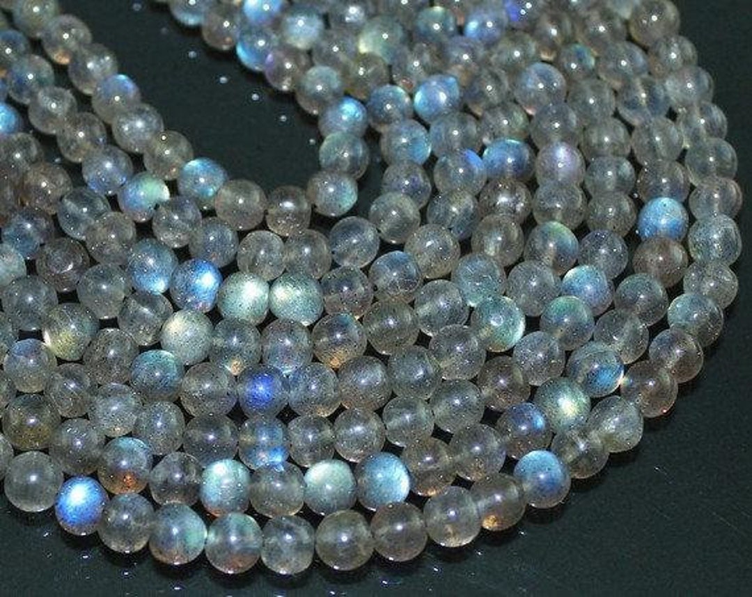 Natural Labradorite Smooth Round Ball Gemstone Loose Craft - Etsy