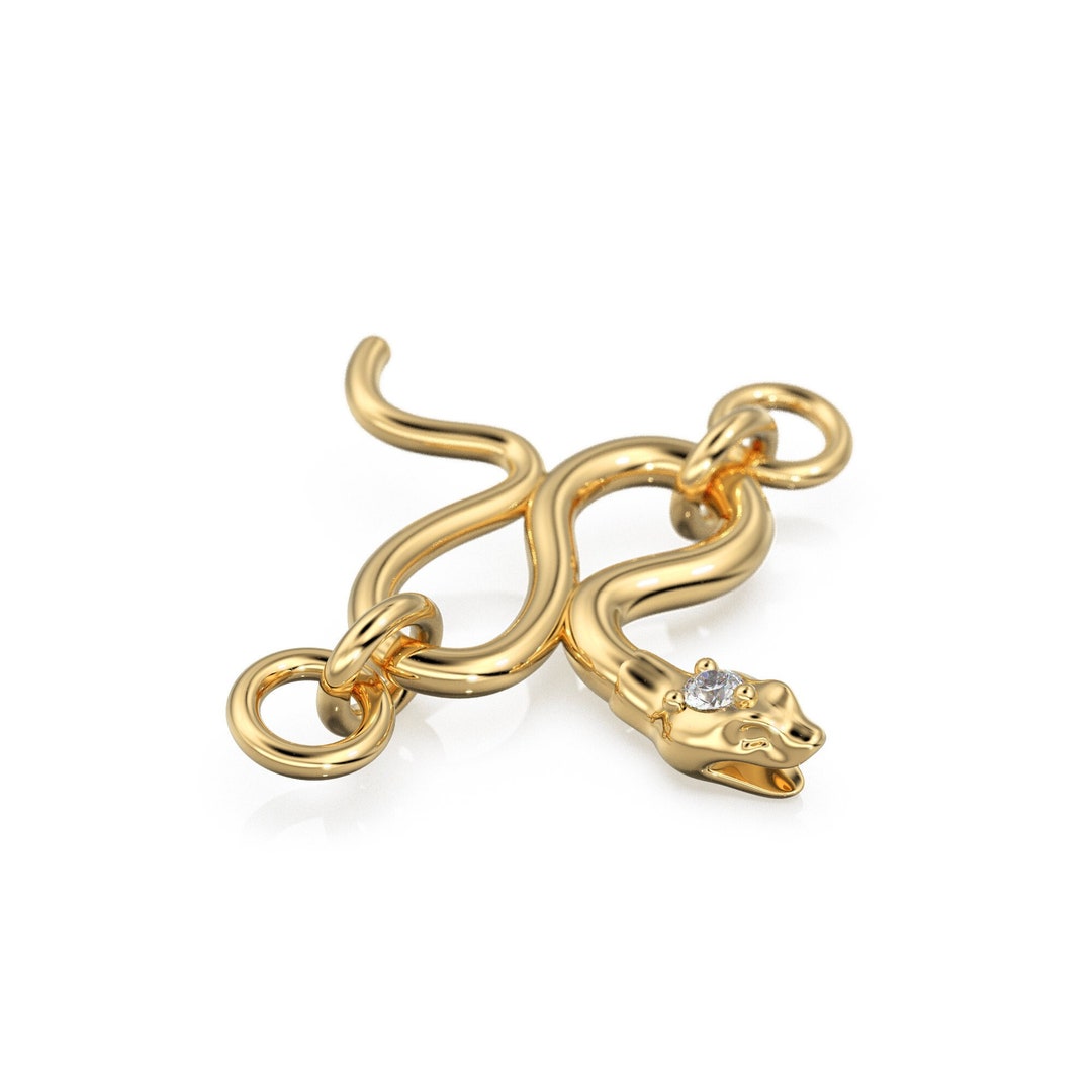 18k Gold Clasp / Snake Serpent / Solid 18 Carat Yellow Gold / Hook ...