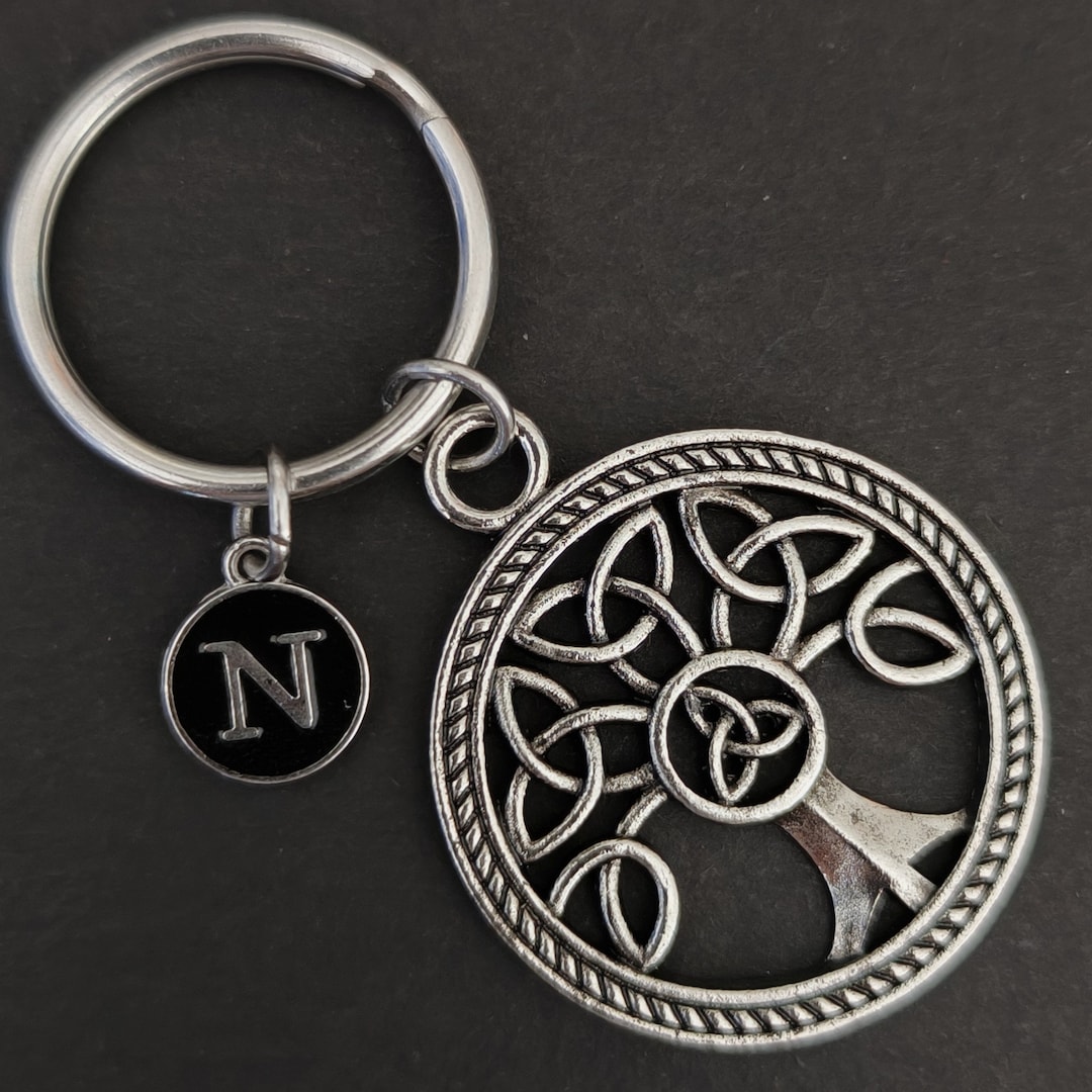 Tree of Life Celtic Knot Keychain for Men - Etsy