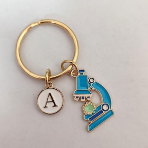 Microscope Keychain Gift for Biology Students - Etsy