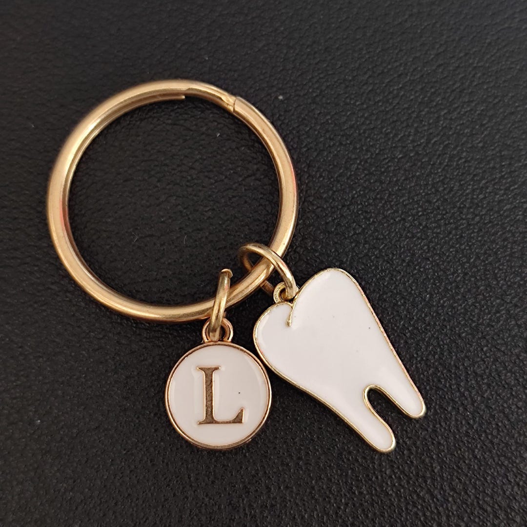 Personalized Teeth Keychain Gift for Dentisit - Etsy