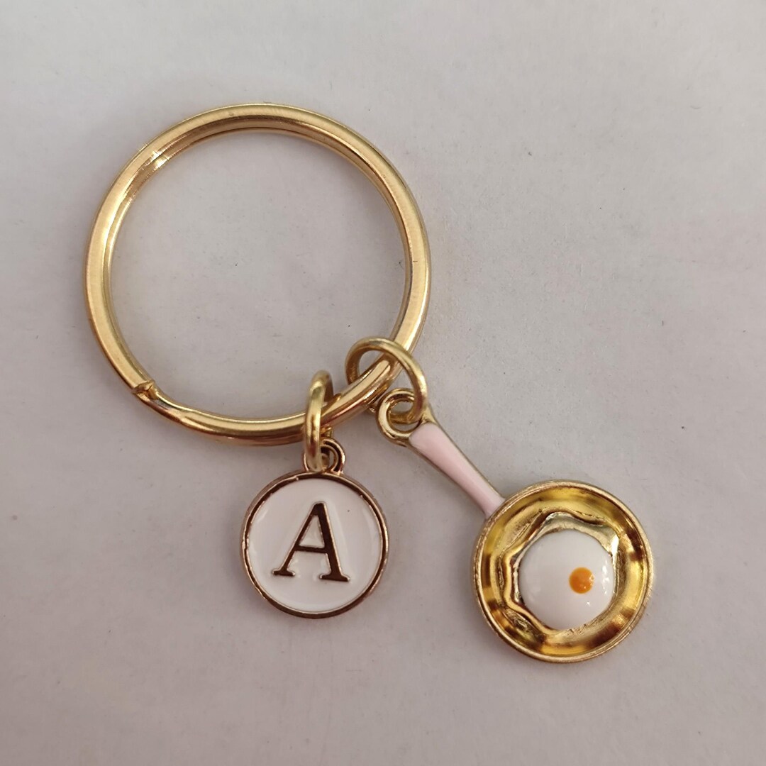 Fried Egg Keychain: Personalized Pan Keyring - Etsy