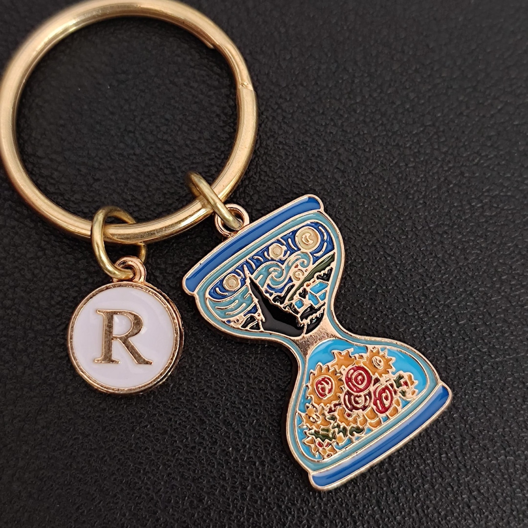 Van Gogh Hourglass Keychain Gift for Girl - Etsy