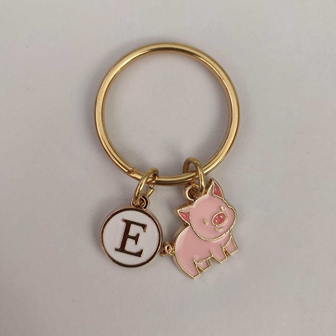 Personalized Pig Keychain Gift for Girl - Etsy
