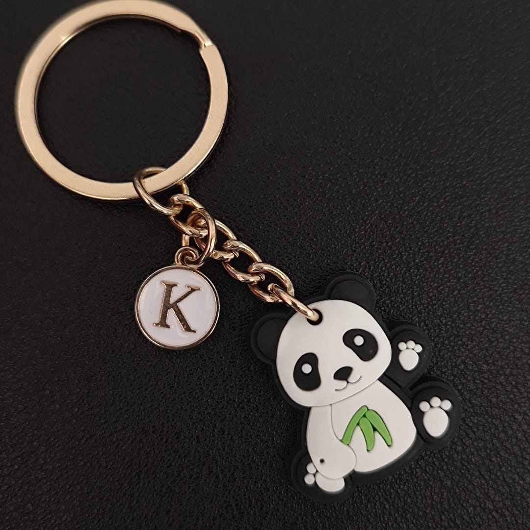 Giant Panda Keychain Gift Soft PVC Rubber - Etsy