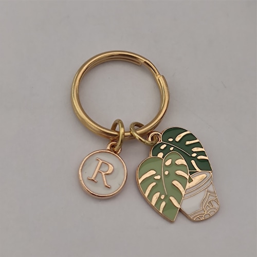 Monstera Green Leaves Keychain for Girls - Etsy