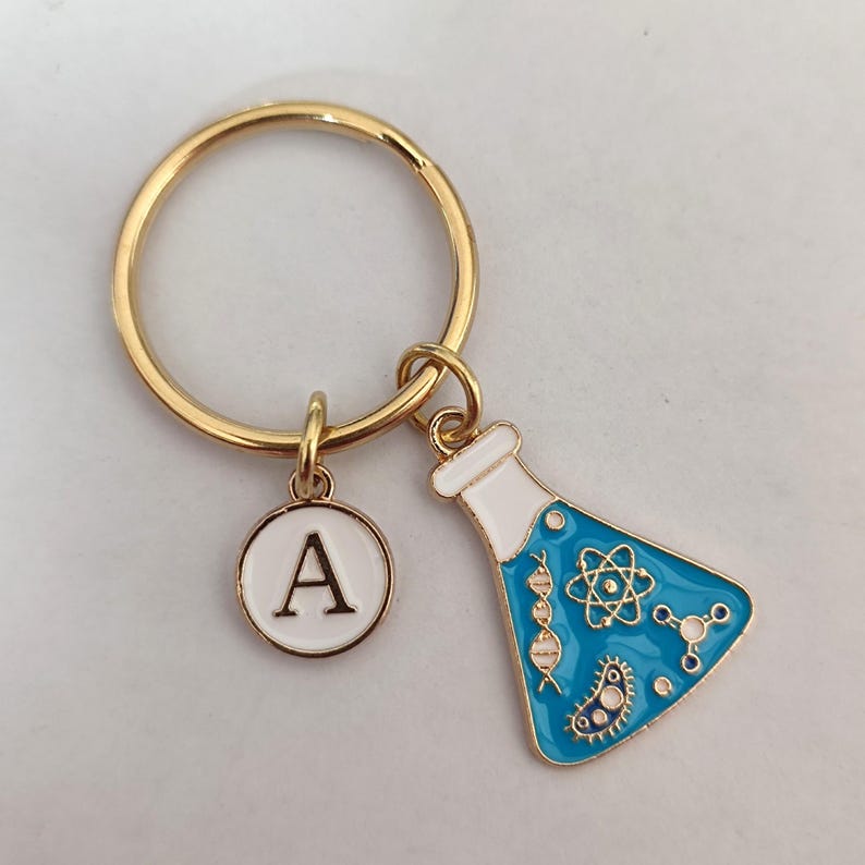 Conical Flask Keychain Gift for Biology Students - Etsy