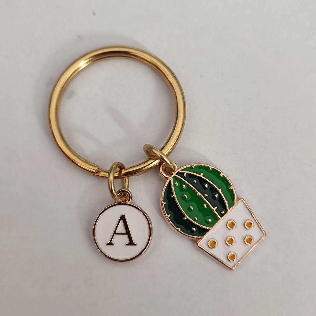 Cactus Keychain Personalized Gift for Girl - Etsy