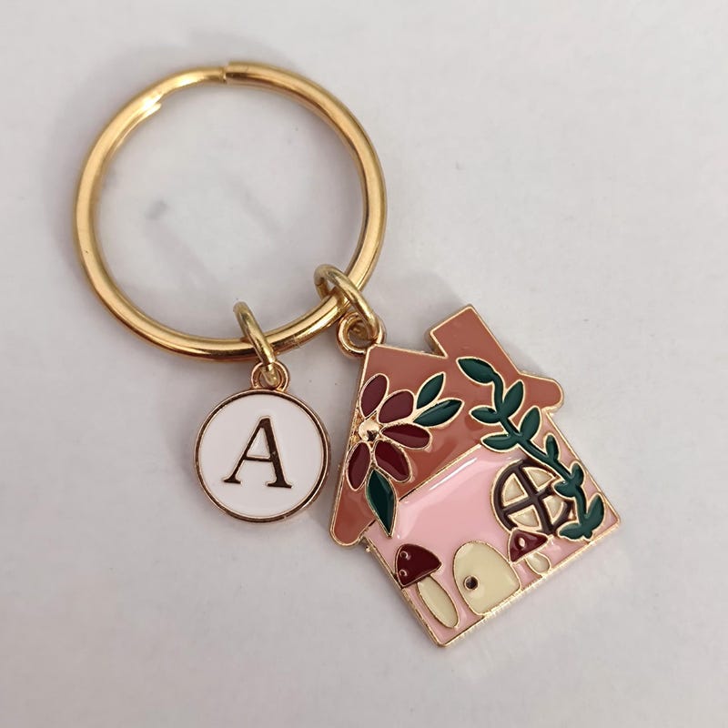 Pink House Key Ornament - Etsy