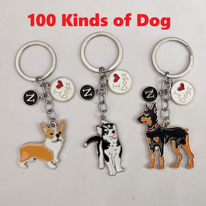 Dog Keychain - Etsy