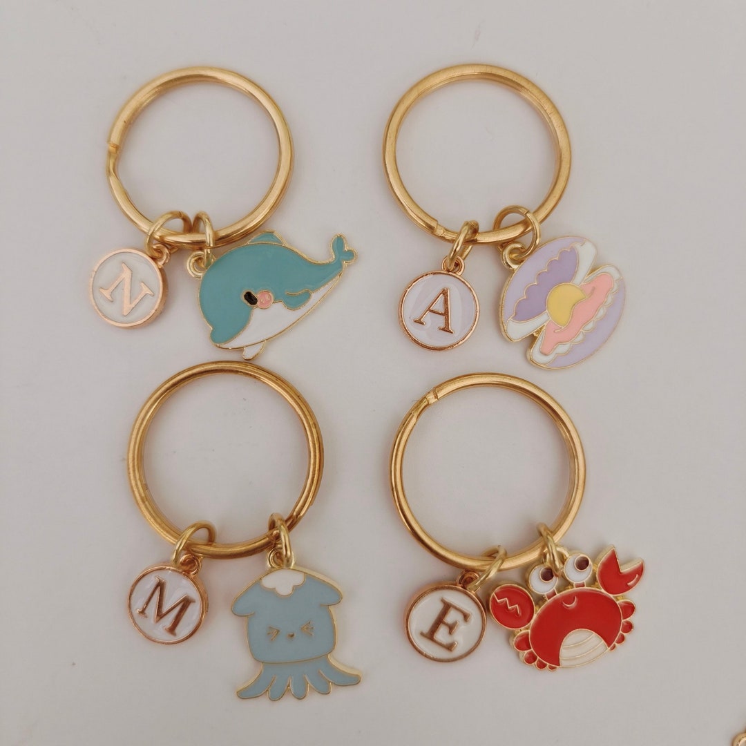 Personalized Sea Animal Keychain Gift - Etsy