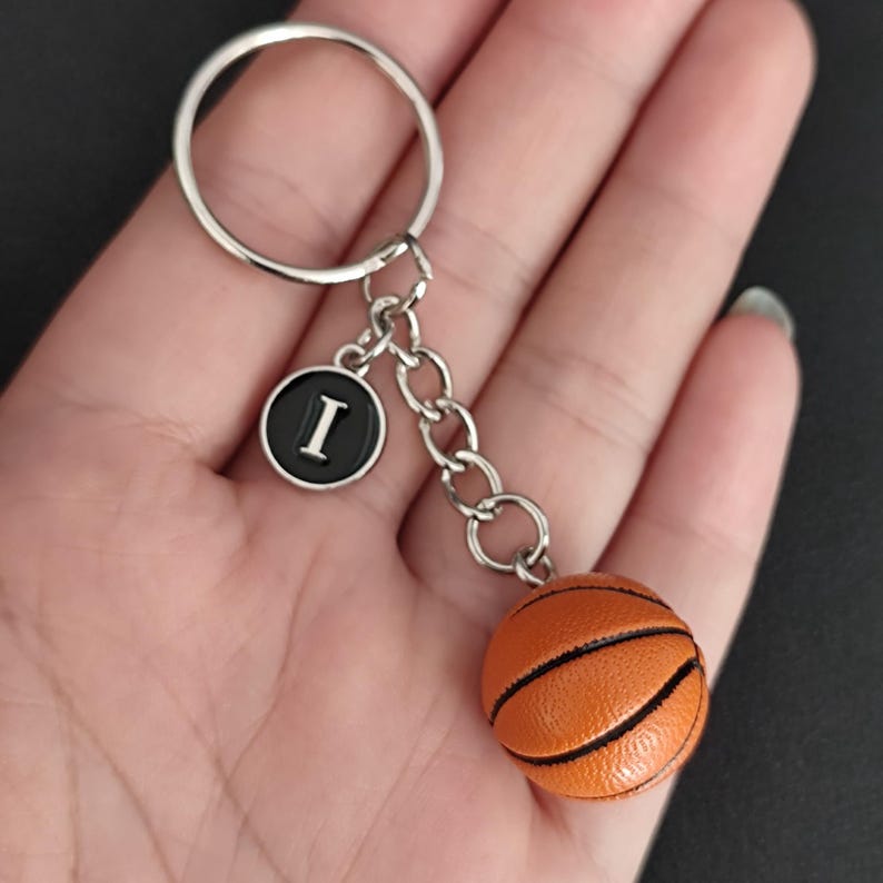 3D Basketball Keychain: Personalized Basketball Keyring - Etsy