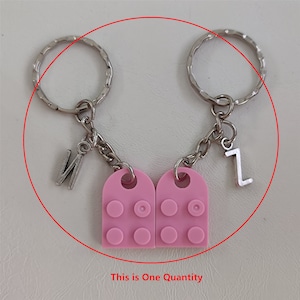 Personalized Love Heart Keychain Made From Bricks - Etsy