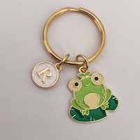 Glass Frog Acrylic Keychain: Double Sided Green Charm - Etsy
