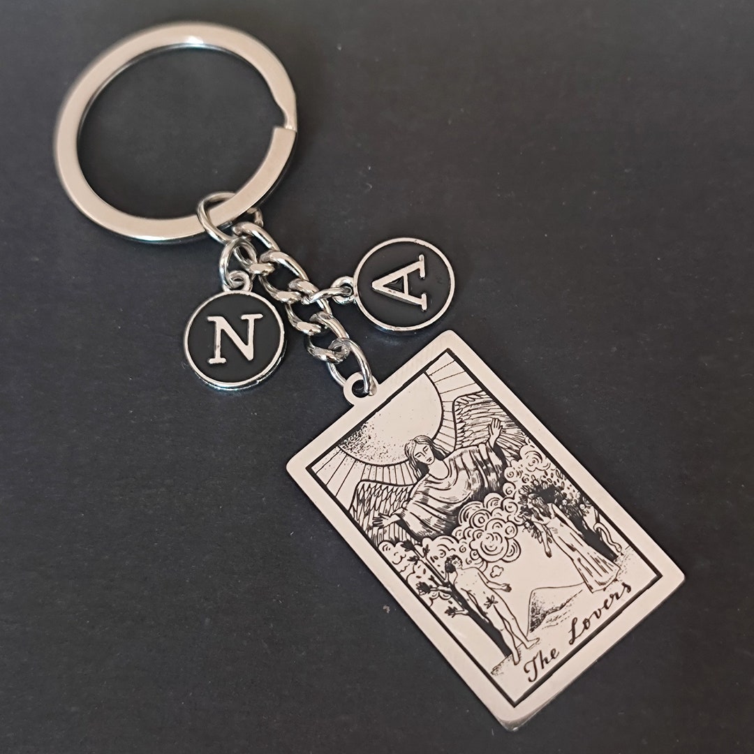 Personalized Tarot Card Keychain Gift Stainless Steel - Etsy