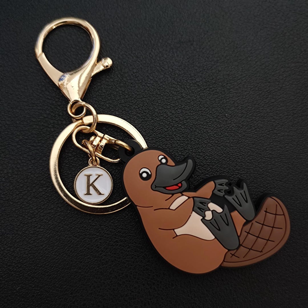 Personalized Platypus Keychain Soft PVC Rubber - Etsy