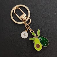 Crochet Green Avocado Keychain. Cute Avocado Keychain Decoration for ...