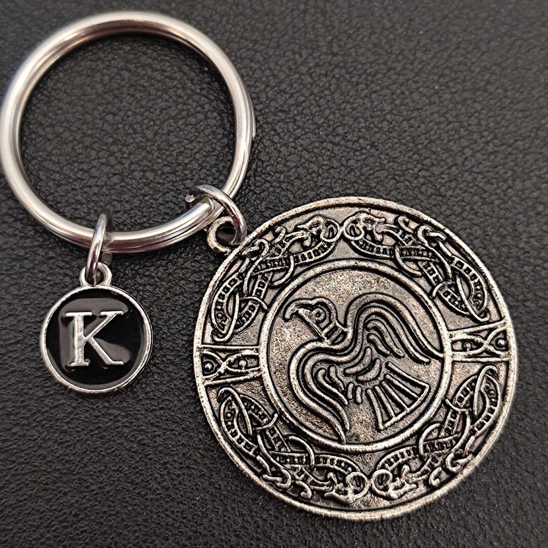 Personalized Viking Raven Keychain Gift for Him - Etsy